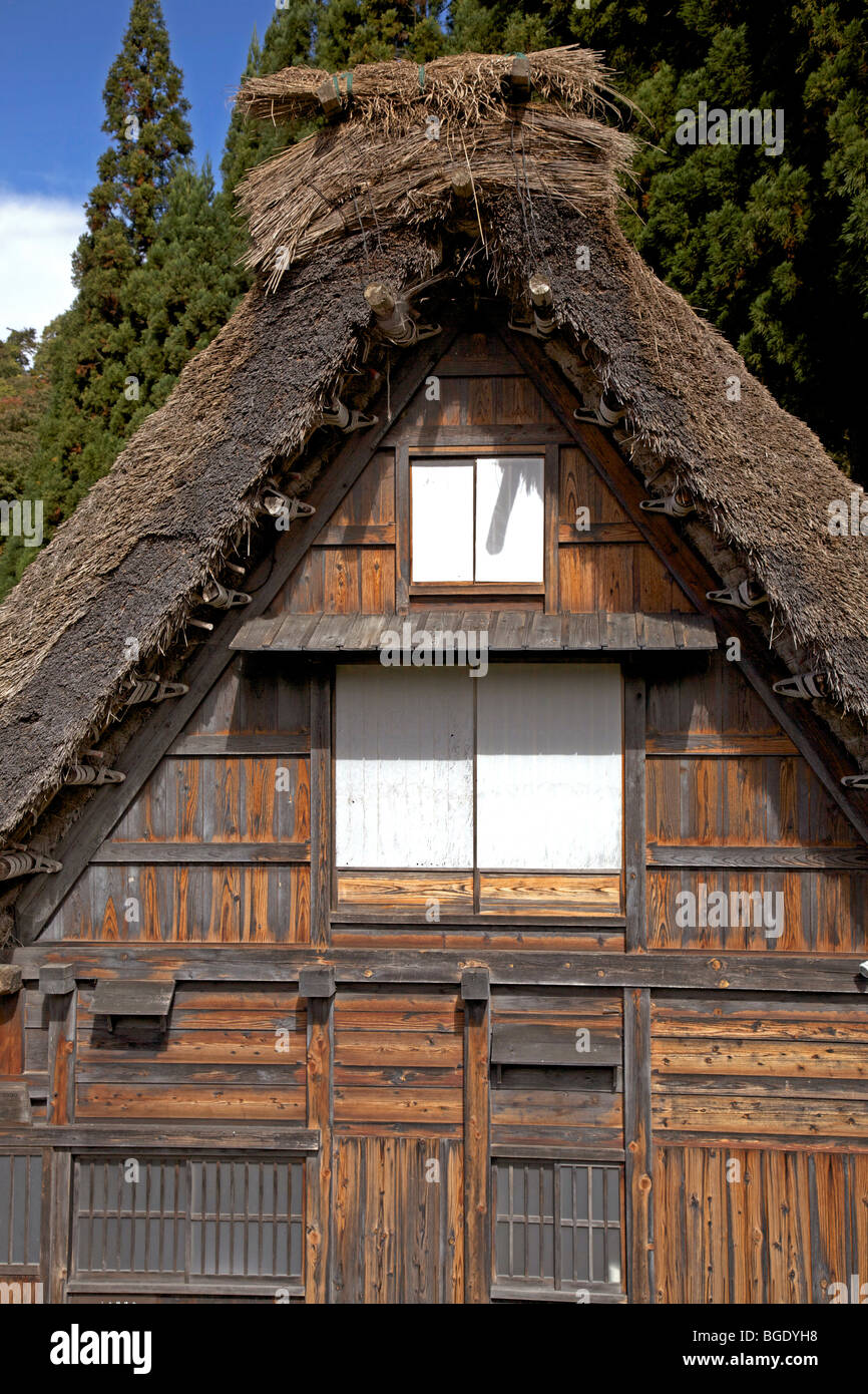 Traditional thatched farmhouse at Shirakawa Go village, Gifu Prefecture ...