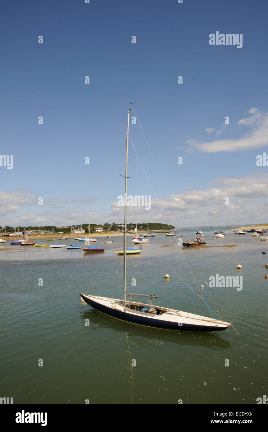 Bembridge Harbour situated on the eastern shores of the Isle of Wight ...