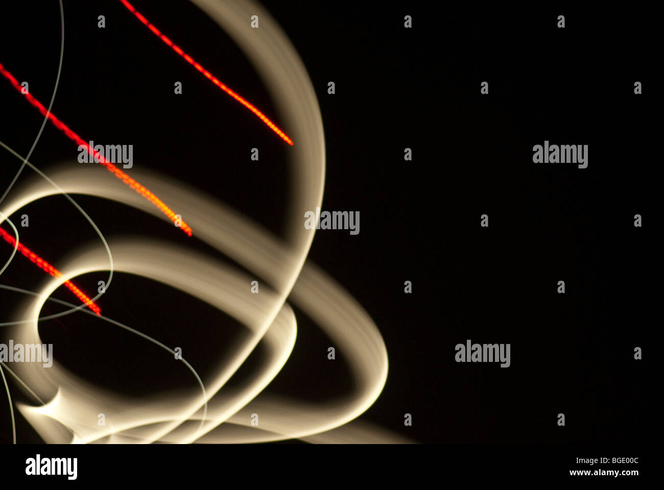 Abstract sculpture of lights Stock Photo - Alamy