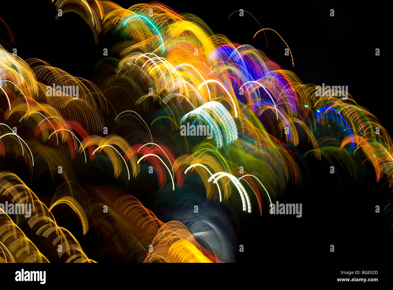 Abstract sculpture of lights Stock Photo - Alamy