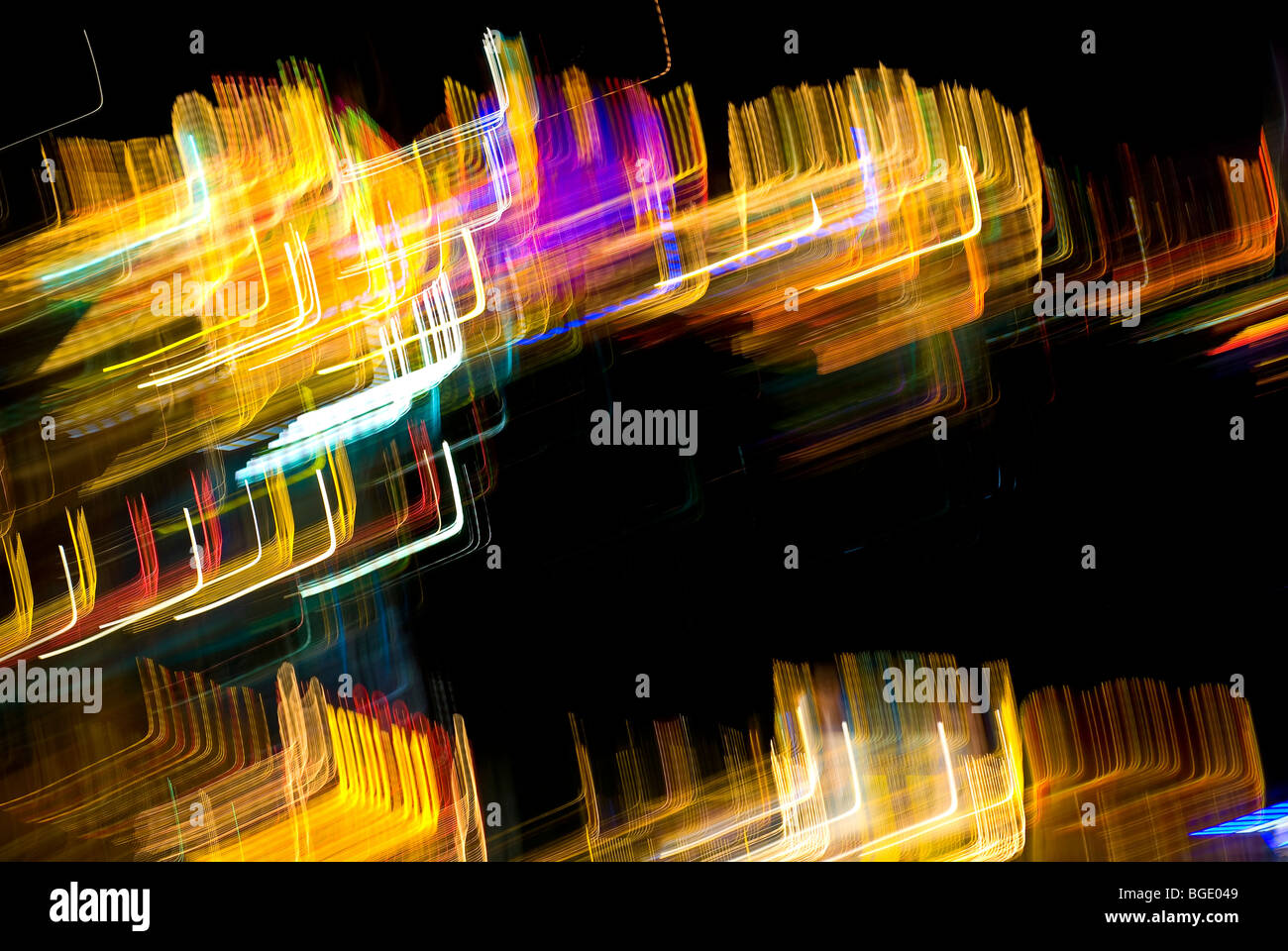 Abstract sculpture of lights Stock Photo - Alamy