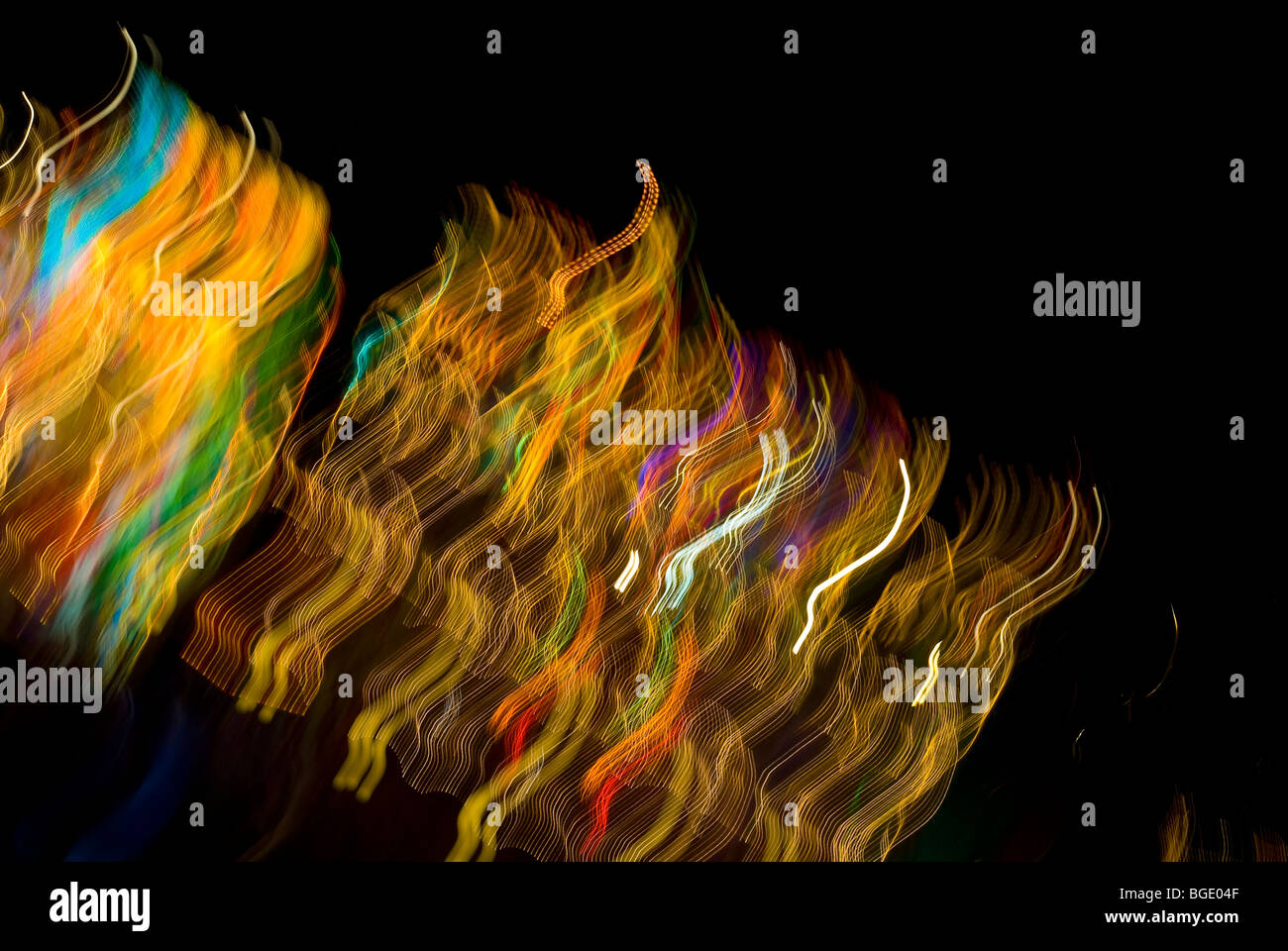 Abstract sculpture of lights Stock Photo - Alamy