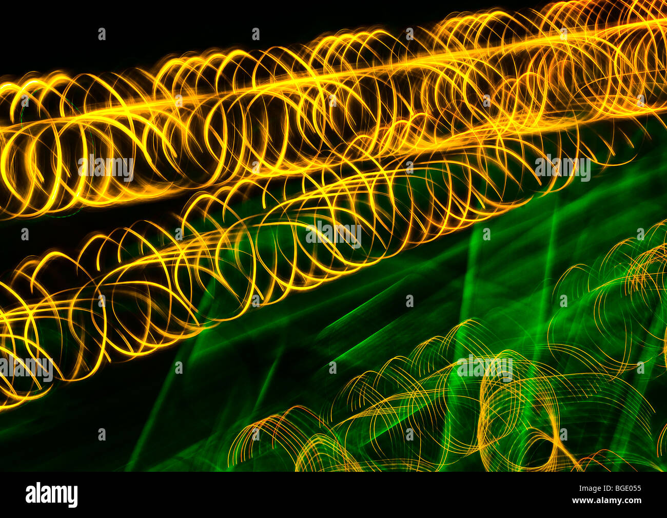 Abstract sculpture of lights Stock Photo - Alamy