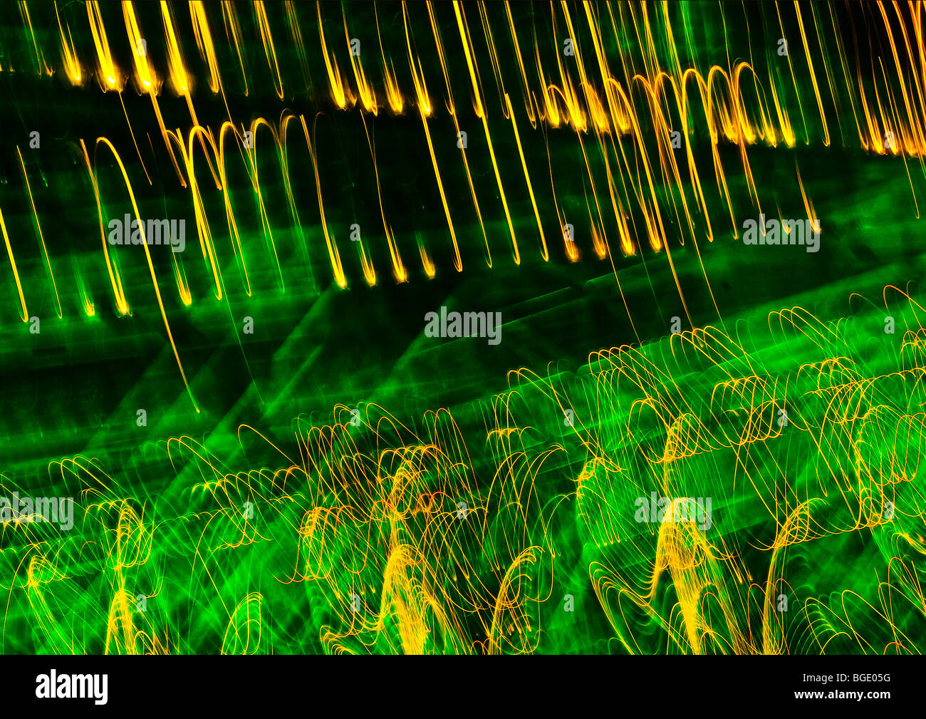 Abstract sculpture of lights Stock Photo - Alamy