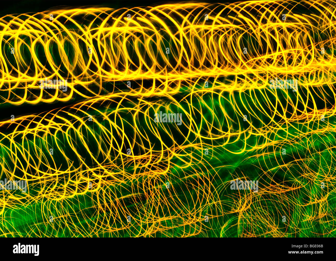 Abstract sculpture of lights Stock Photo - Alamy