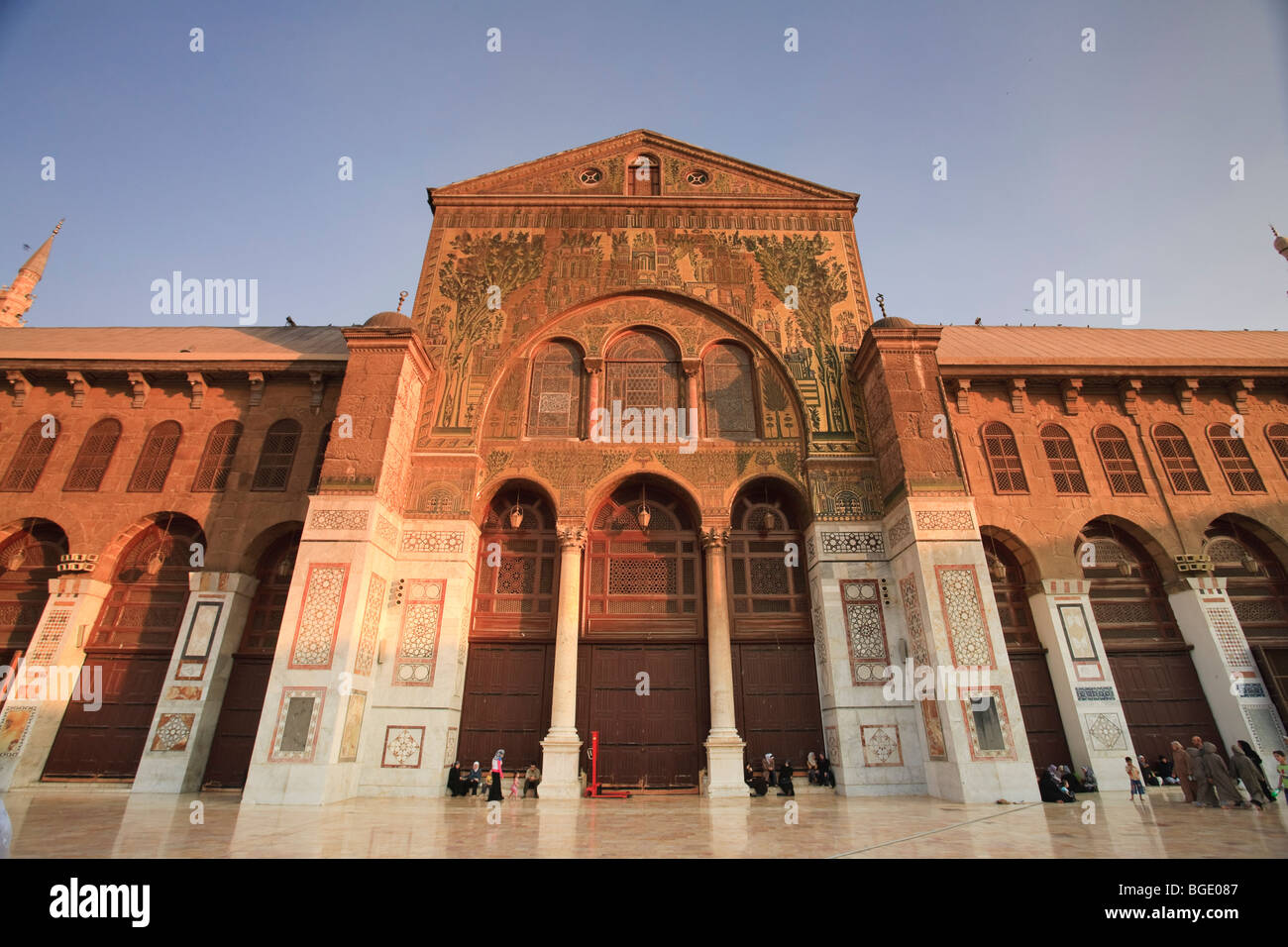 Syria, Damascus, Old, Town, Umayyad Mosque, main courtyard Stock Photo ...