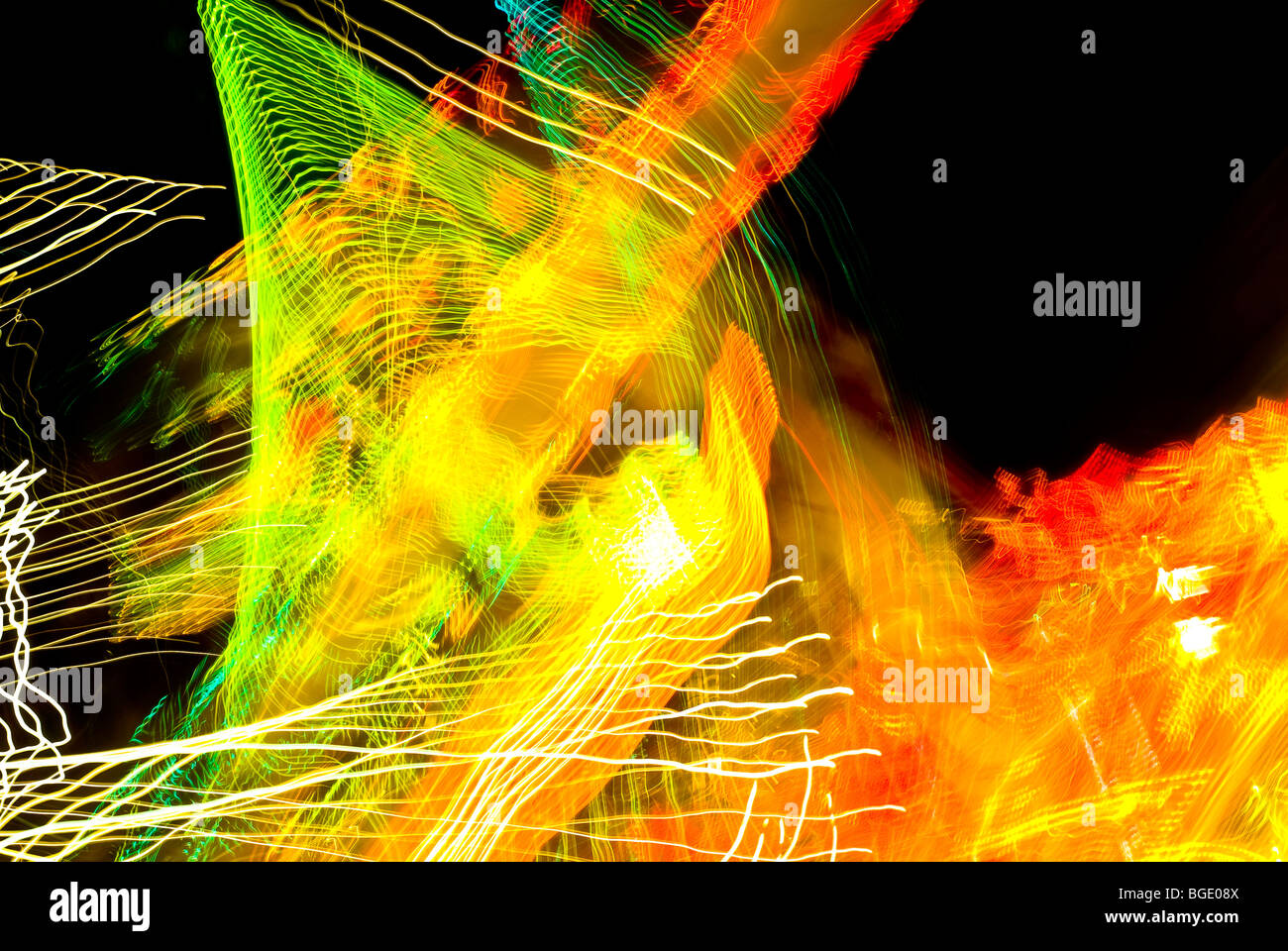 Abstract sculpture of lights Stock Photo - Alamy