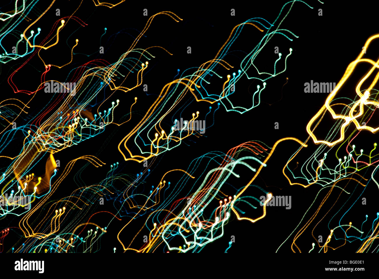 Abstract sculpture of lights Stock Photo - Alamy