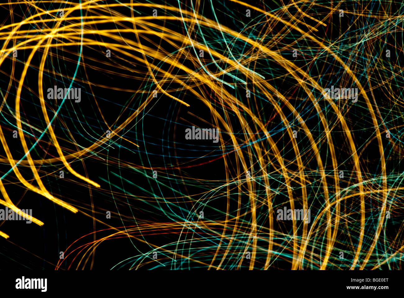 Abstract sculpture of lights Stock Photo - Alamy