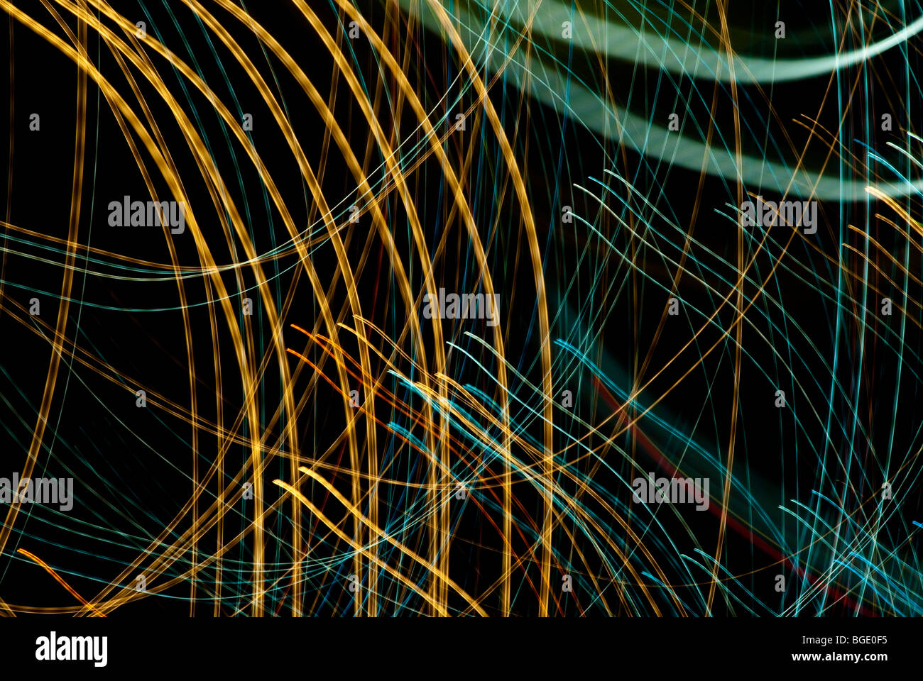 Abstract sculpture of lights Stock Photo - Alamy