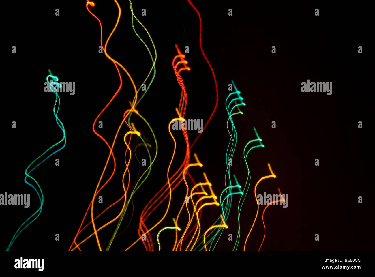 Abstract sculpture of lights Stock Photo - Alamy