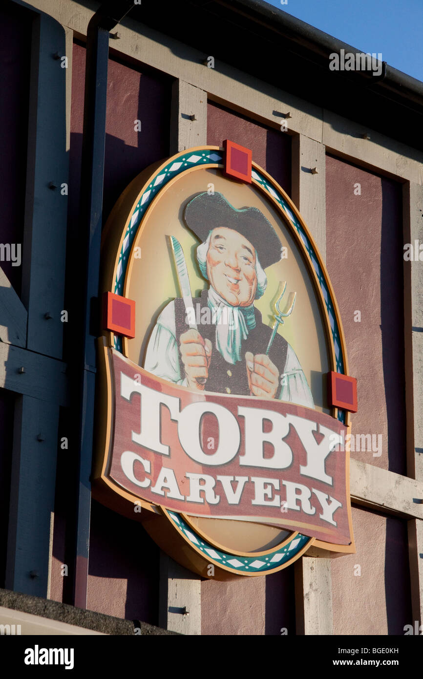 Toby Carvery, restaurant/pub sign Stock Photo - Alamy