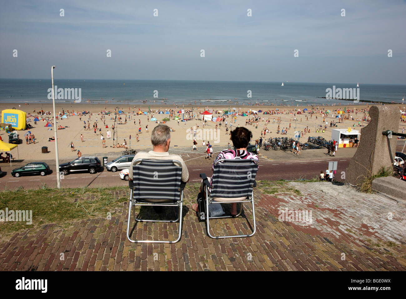 Beach of Scheveningen, Den Haag, biggest seaside in the Netherlands ...