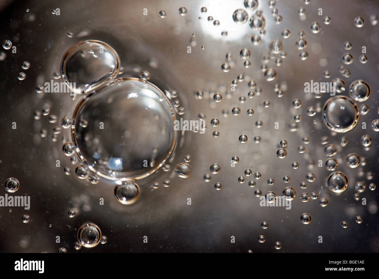 blisters in a fluid, mineral water Stock Photo - Alamy