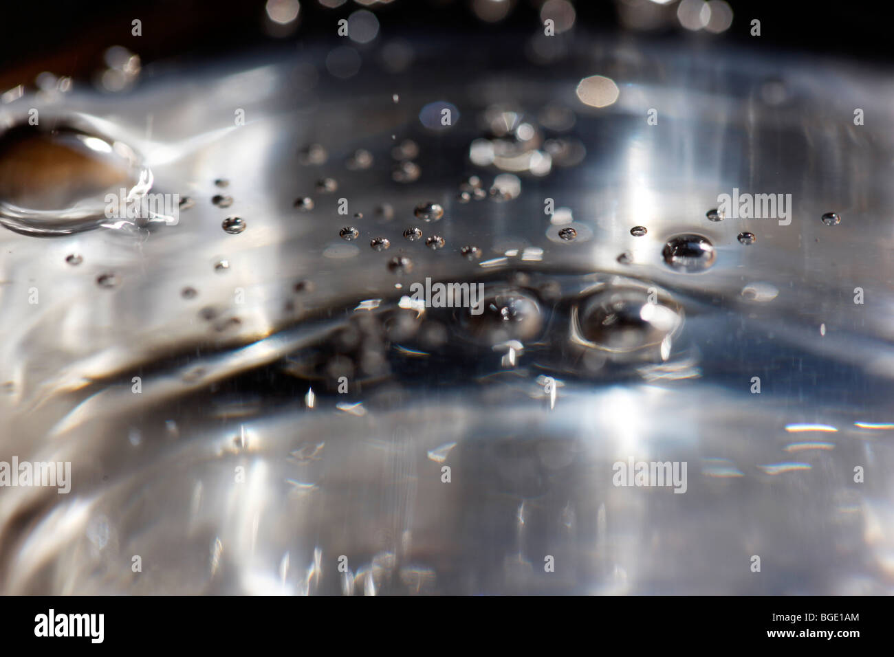 blisters in a fluid, mineral water Stock Photo - Alamy
