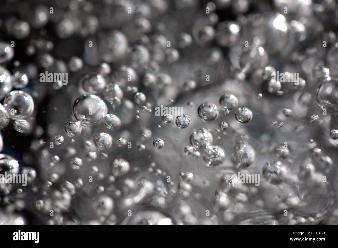 blisters in a fluid, mineral water Stock Photo - Alamy