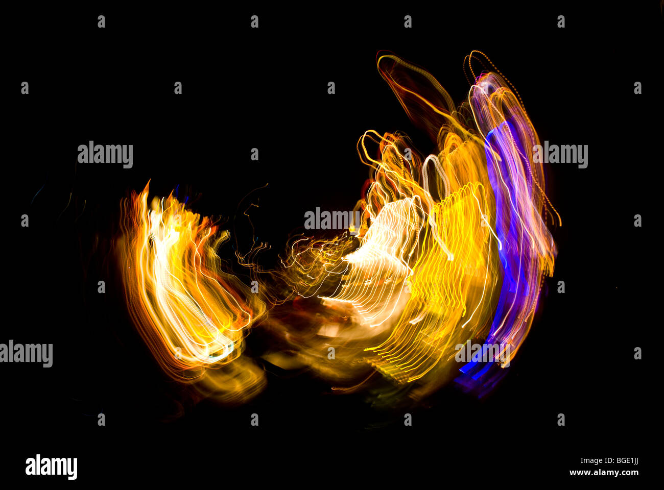 Abstract sculpture of lights Stock Photo - Alamy