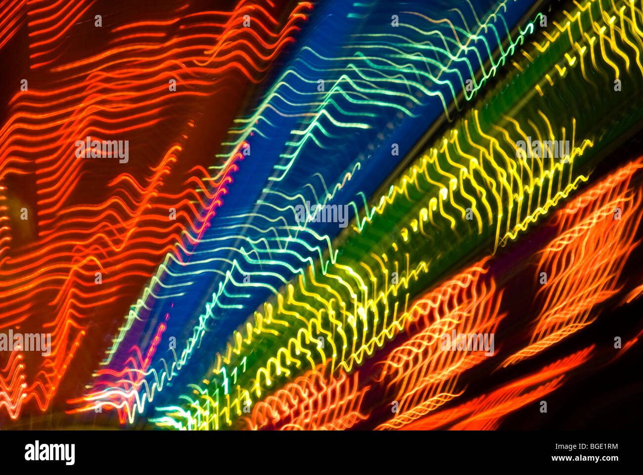 Abstract sculpture of lights Stock Photo - Alamy