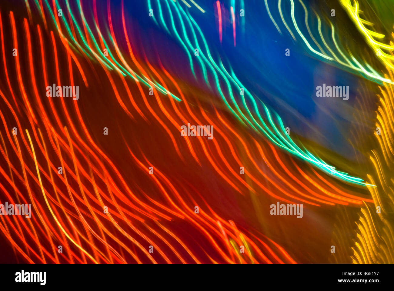 Abstract sculpture of lights Stock Photo - Alamy