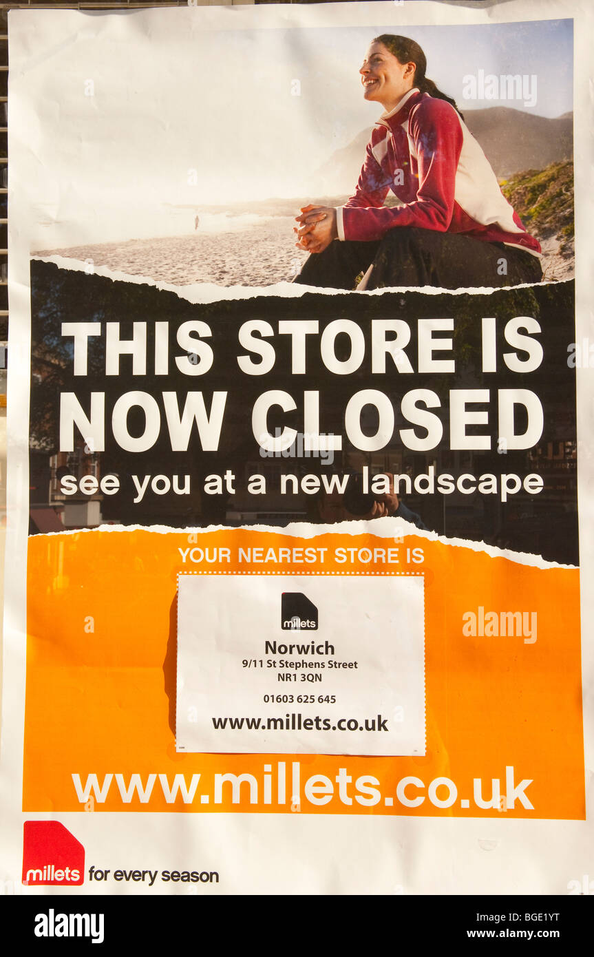 The Millets shop store is now closed in Timber Hill in the city centre ...