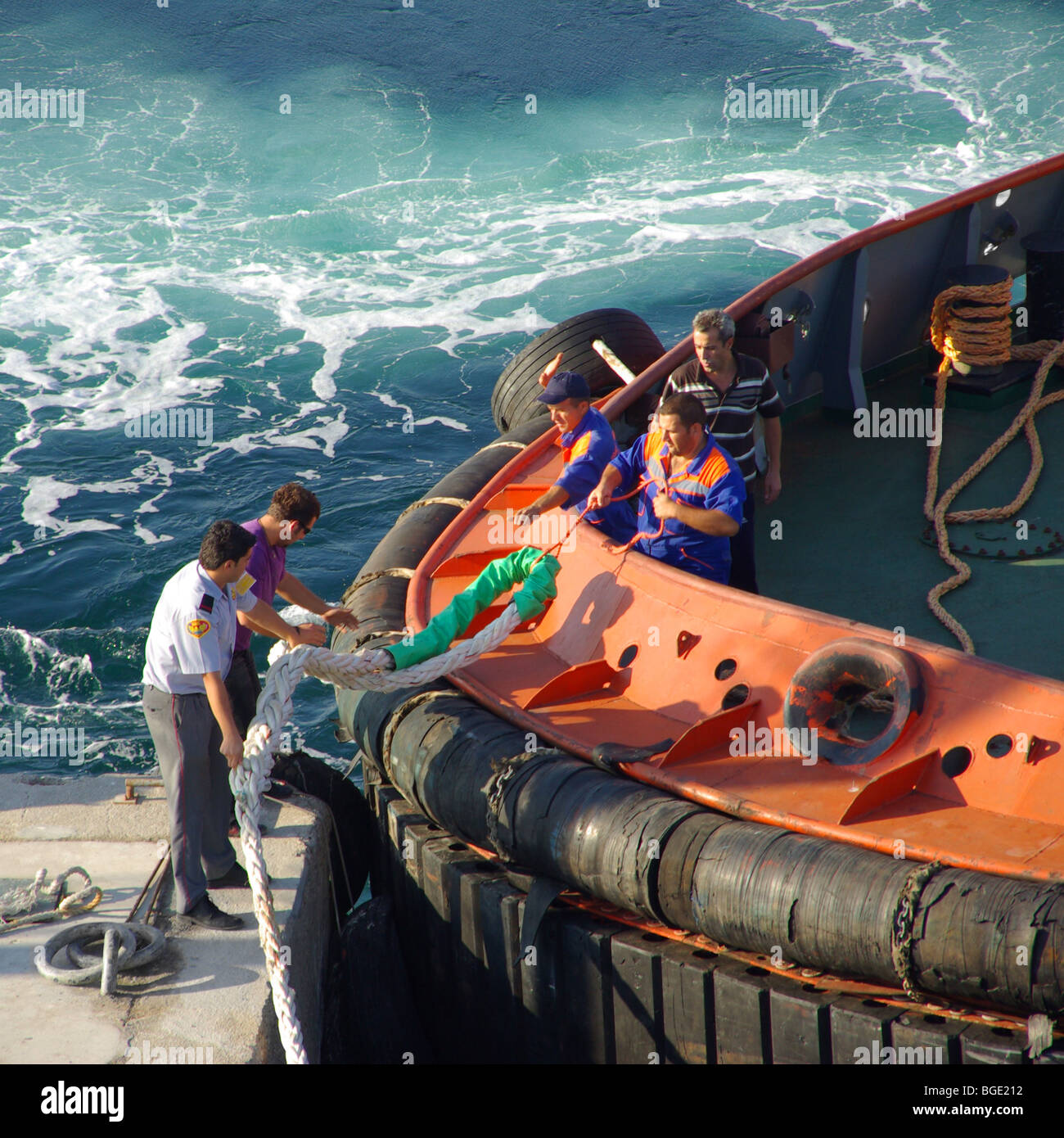 Tugboat worker hi-res stock photography and images - Alamy