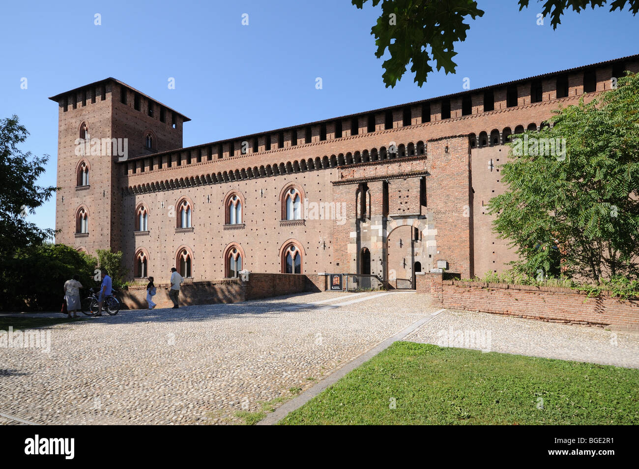 Castle of the Visconti Castello Visconteo brick building Municipal ...