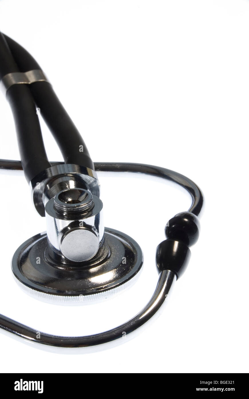 Medical Equipment Stethoscope Isolated on White Background Stock Photo ...