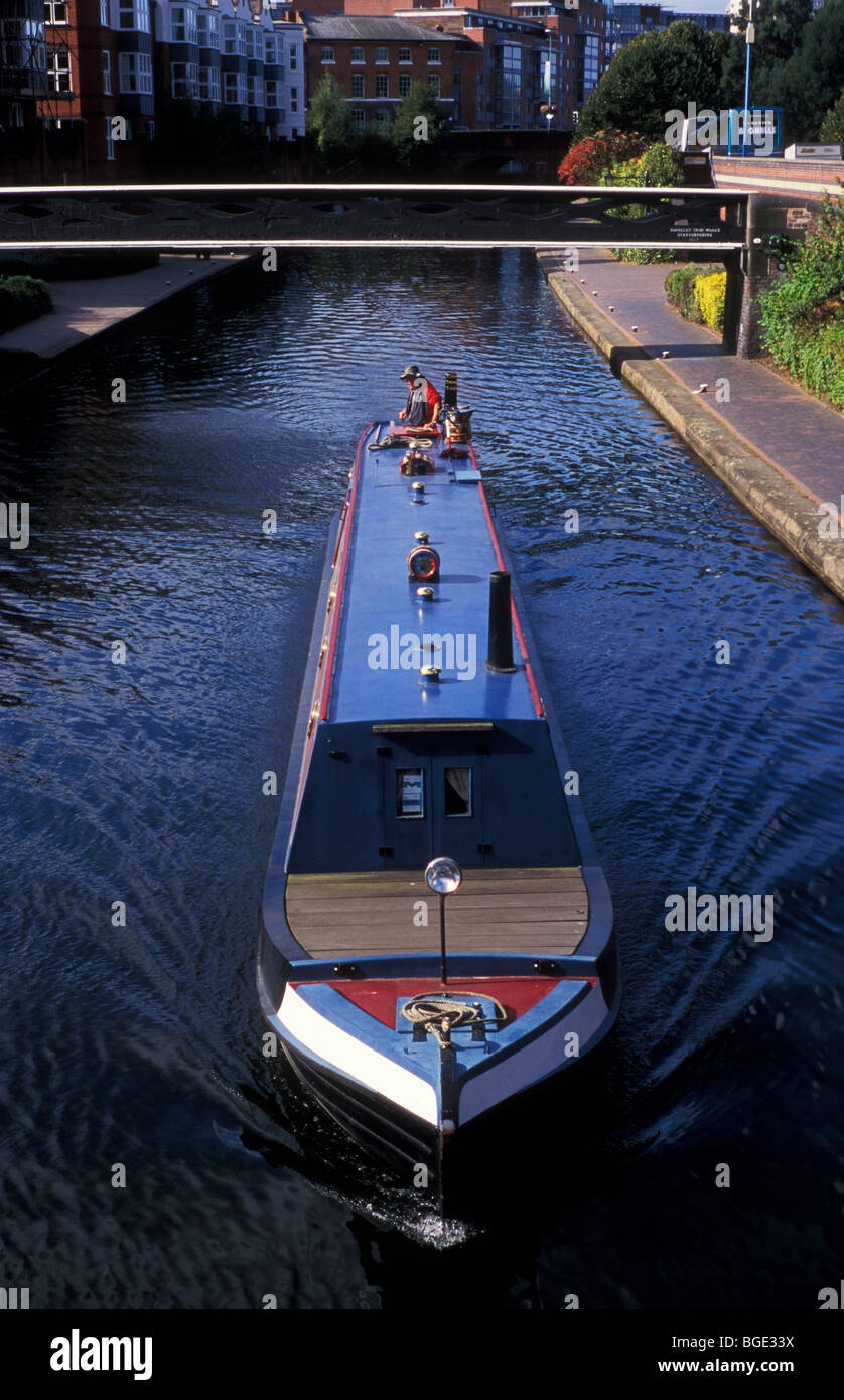 Canal boat near Brindley Place Birmingham West Midlands UK Stock Photo ...
