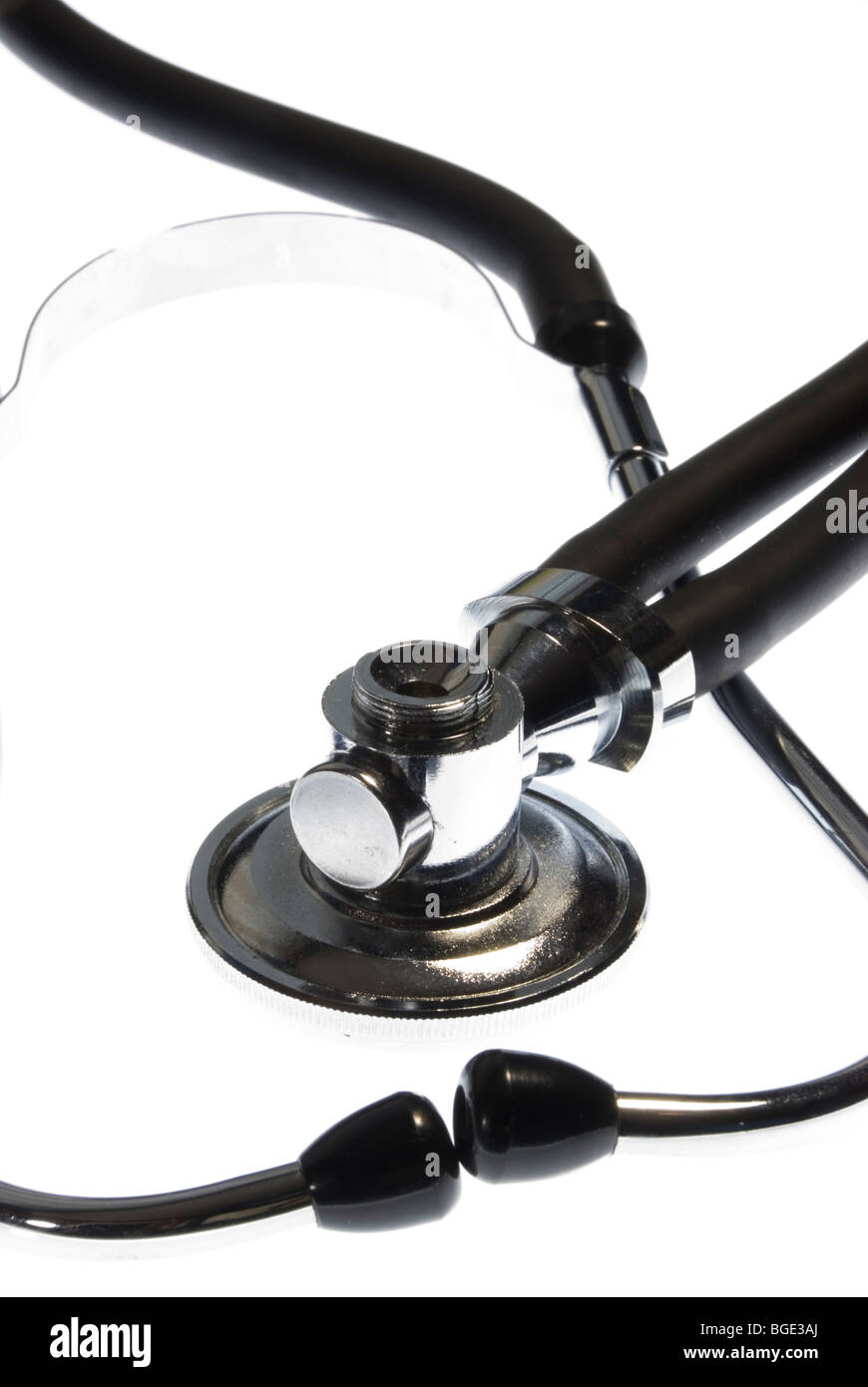 Medical Equipment Stethoscope Isolated on White Background Stock Photo ...