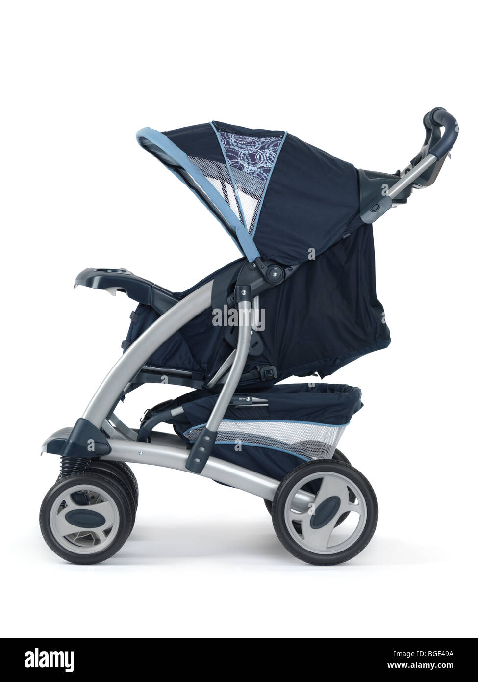 Modern convertible baby stroller isolated on white background Stock ...