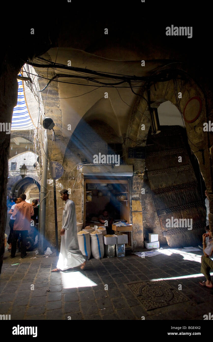 Syria, Aleppo, Old Town (UNESCO Site), Old Souq Stock Photo - Alamy