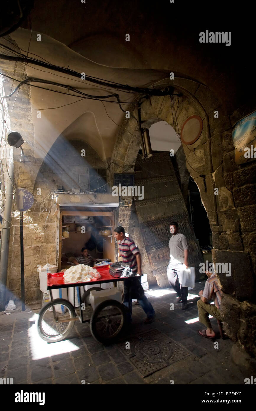 Syria, Aleppo, Old Town (UNESCO Site), Old Souq Stock Photo - Alamy