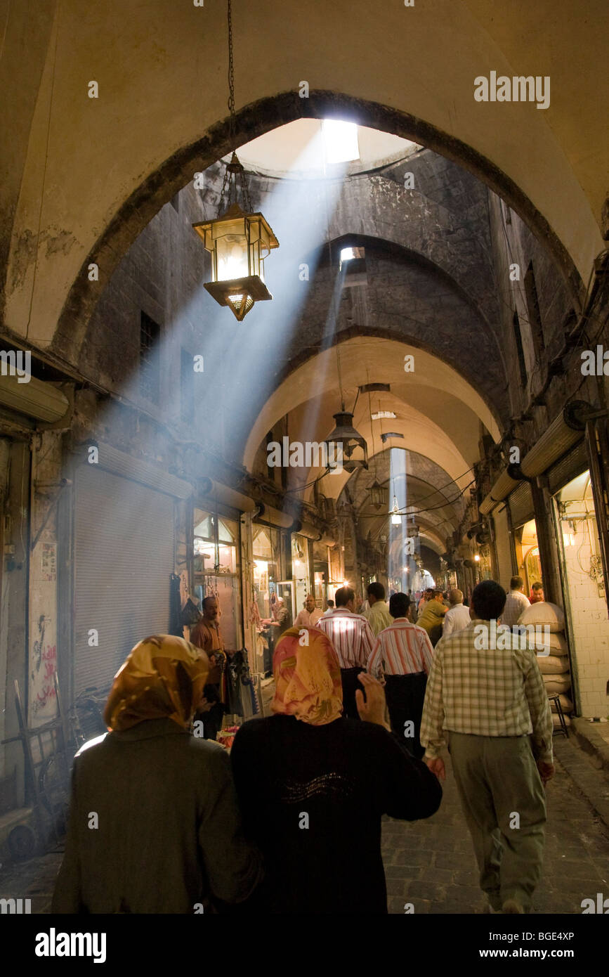 Syria, Aleppo, Old Town (UNESCO Site), Old Souq Stock Photo - Alamy