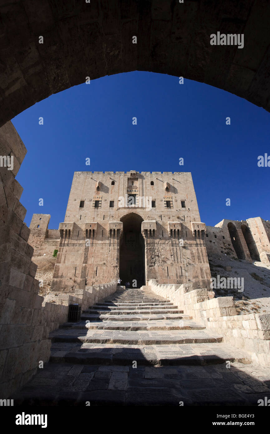Syria, Aleppo, Old Town (UNESCO Site), The Citadel Stock Photo - Alamy