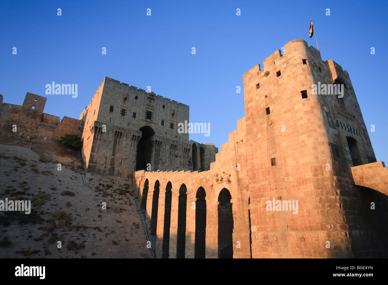 Syria, Aleppo, Old Town (UNESCO Site), The Citadel Stock Photo - Alamy