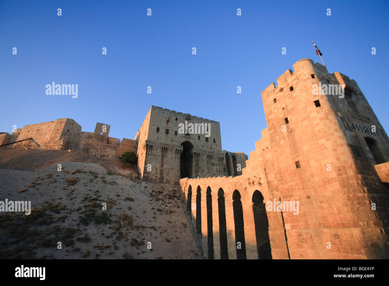 Syria, Aleppo, Old Town (UNESCO Site), The Citadel Stock Photo - Alamy