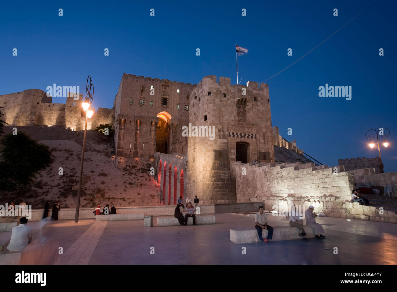 Syria, Aleppo, Old Town (UNESCO Site), The Citadel Stock Photo - Alamy
