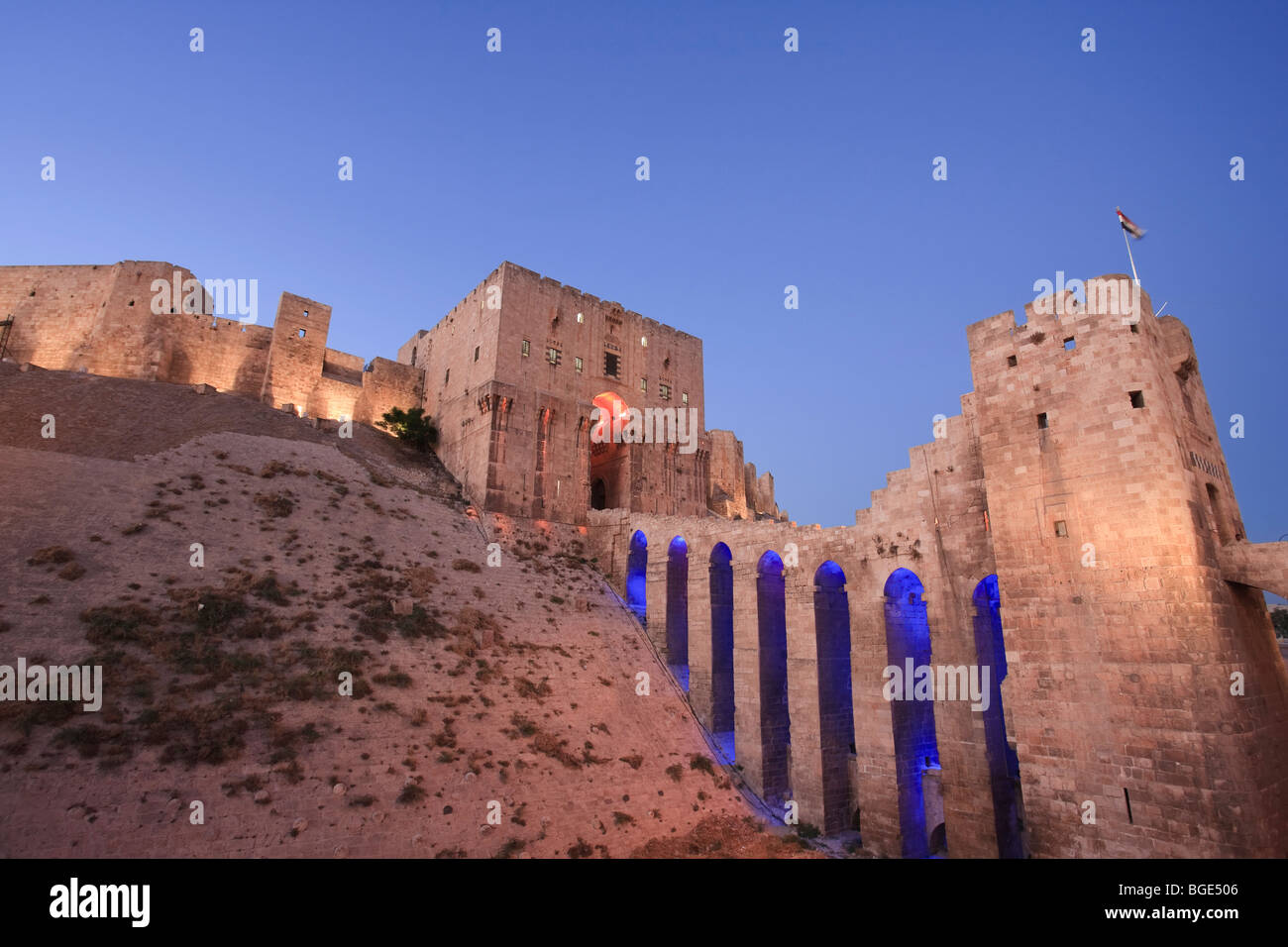 Syria, Aleppo, Old Town (UNESCO Site), The Citadel Stock Photo - Alamy