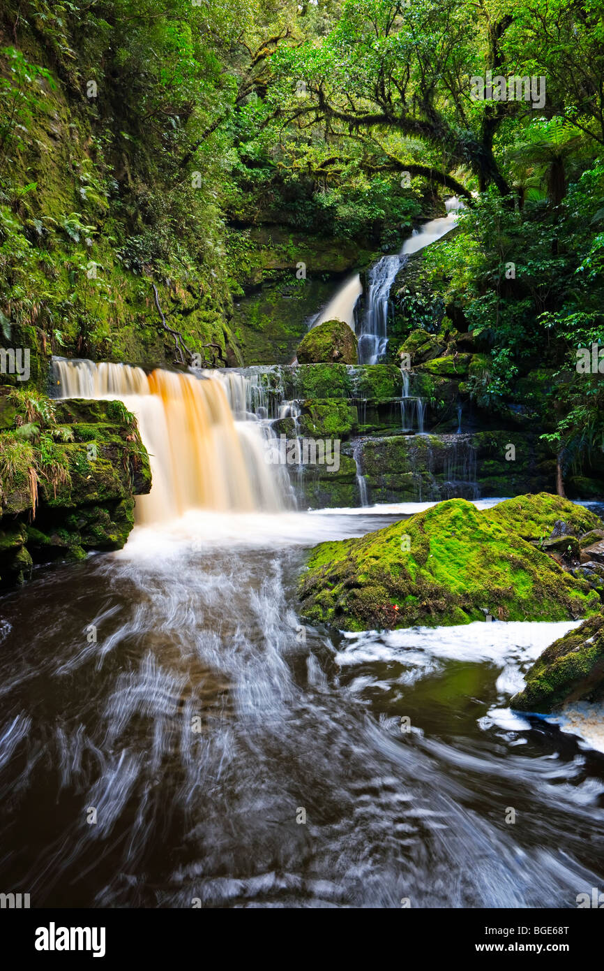 McLean Falls, Catlins Coastal Heritage Trail, Southern Scenic Route ...