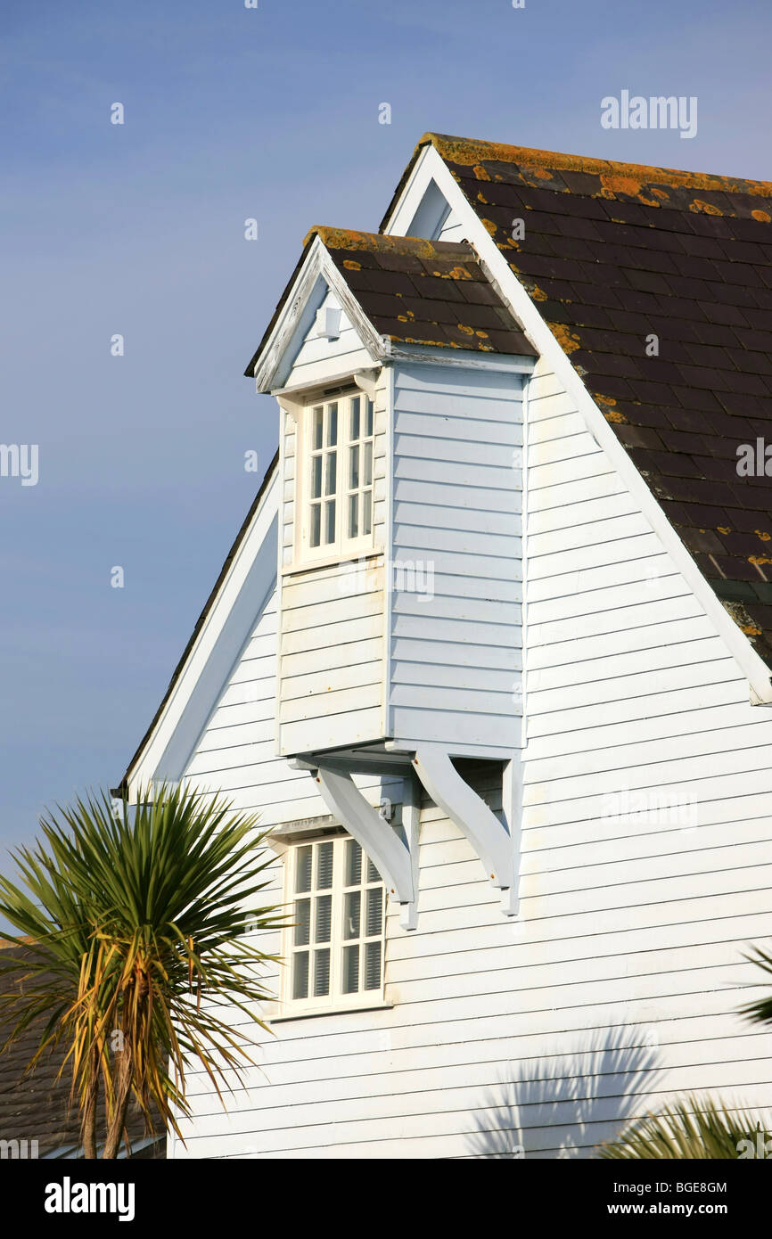 Wooden house with an extended window which used to be a grain lift ...