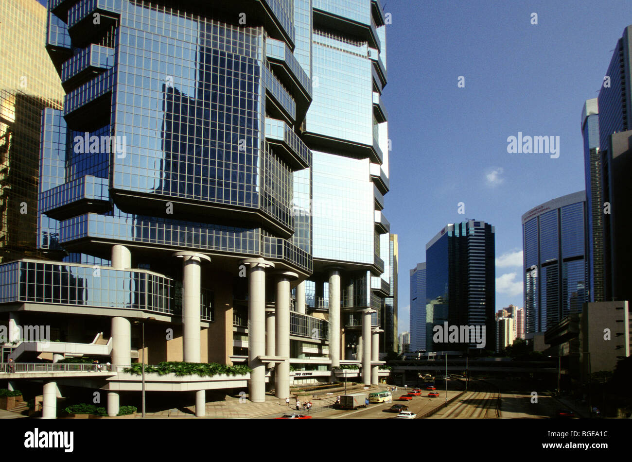 Hong Kong - high rise buildings in the financial district Stock Photo ...