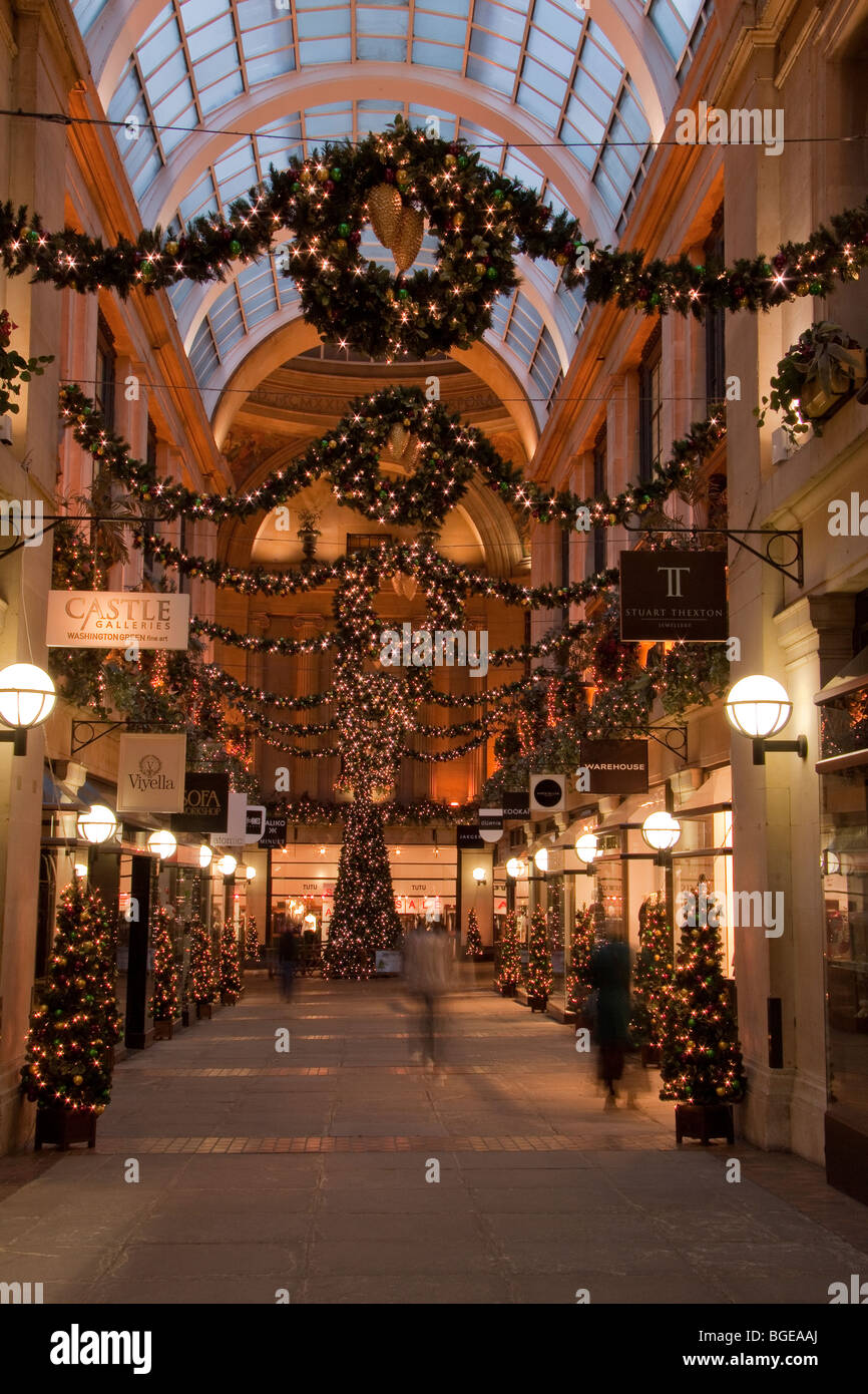 Exchange Arcade during Christmas, Nottingham, England Stock Photo - Alamy