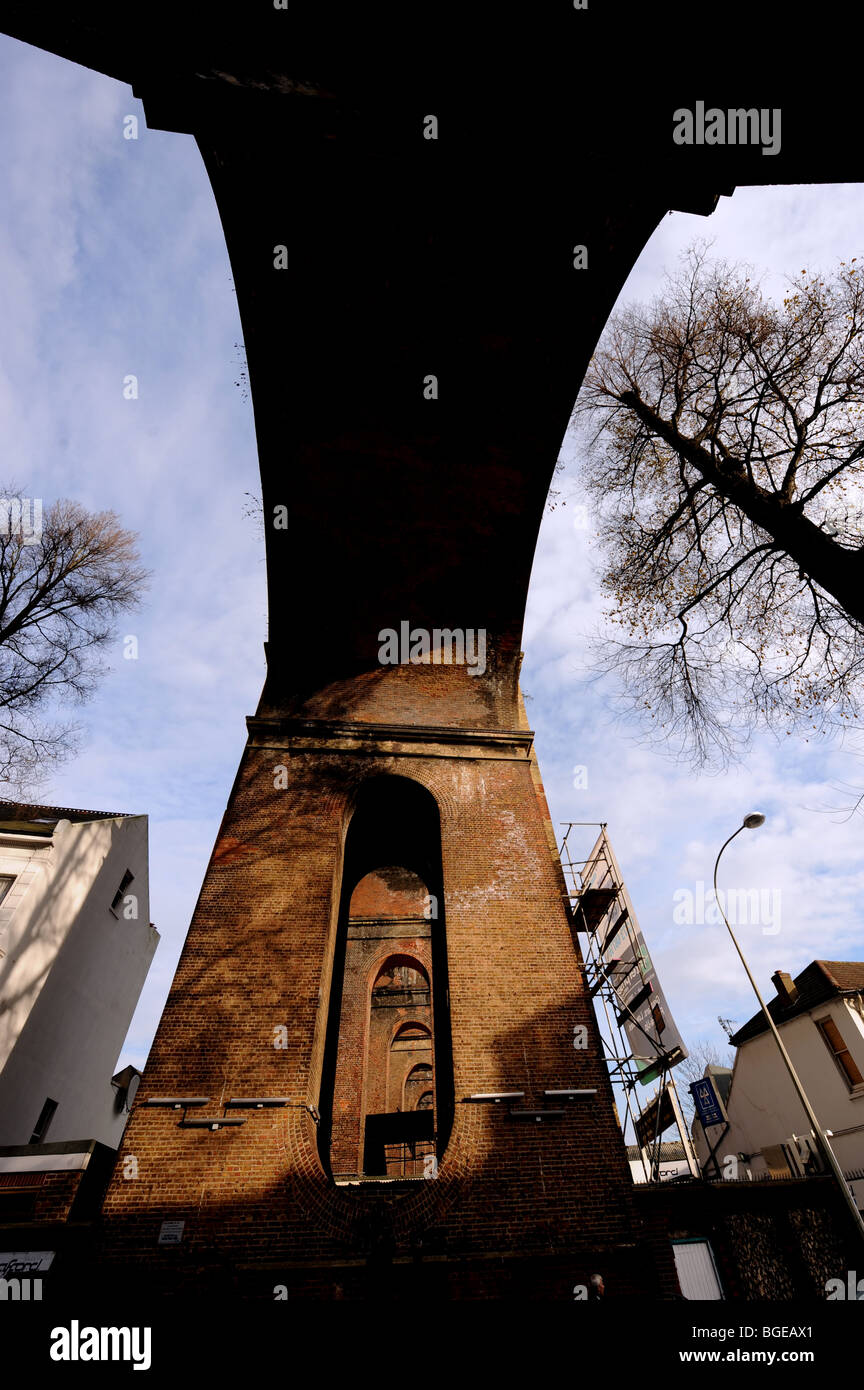 Viaduct across Preston Road in Brighton city centre UK Stock Photo - Alamy
