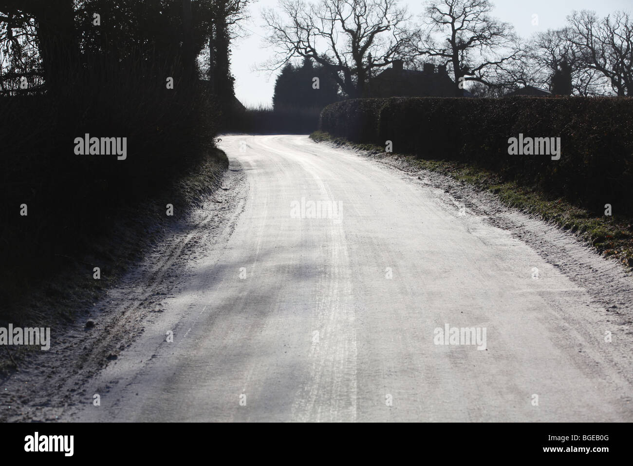 Rural winter roads hi-res stock photography and images - Alamy