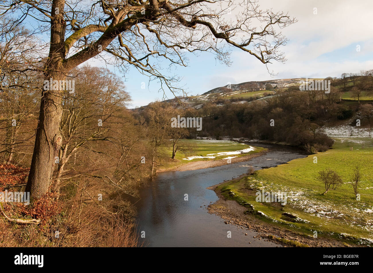 The river Wharfe at Bolton Abbey, North Yorkshire, UK Stock Photo - Alamy