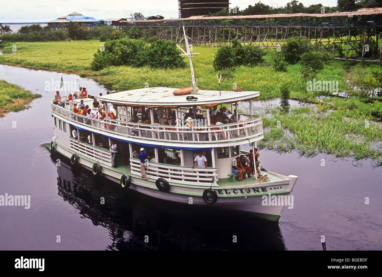 Amazon brazil boat river riverboat hi-res stock photography and images ...