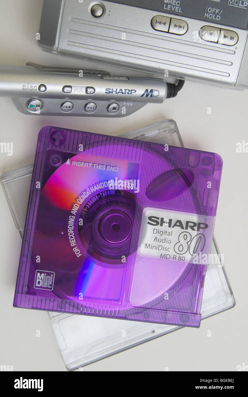 Mini Disk player sharp Stock Photo - Alamy