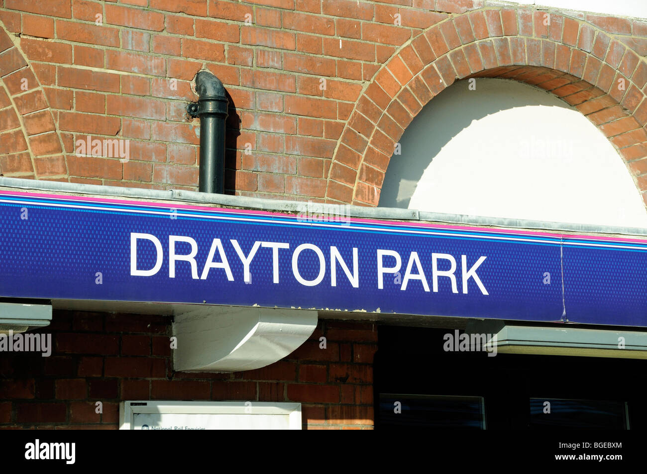 Drayton Park Station sign Highbury London England UK Stock Photo - Alamy