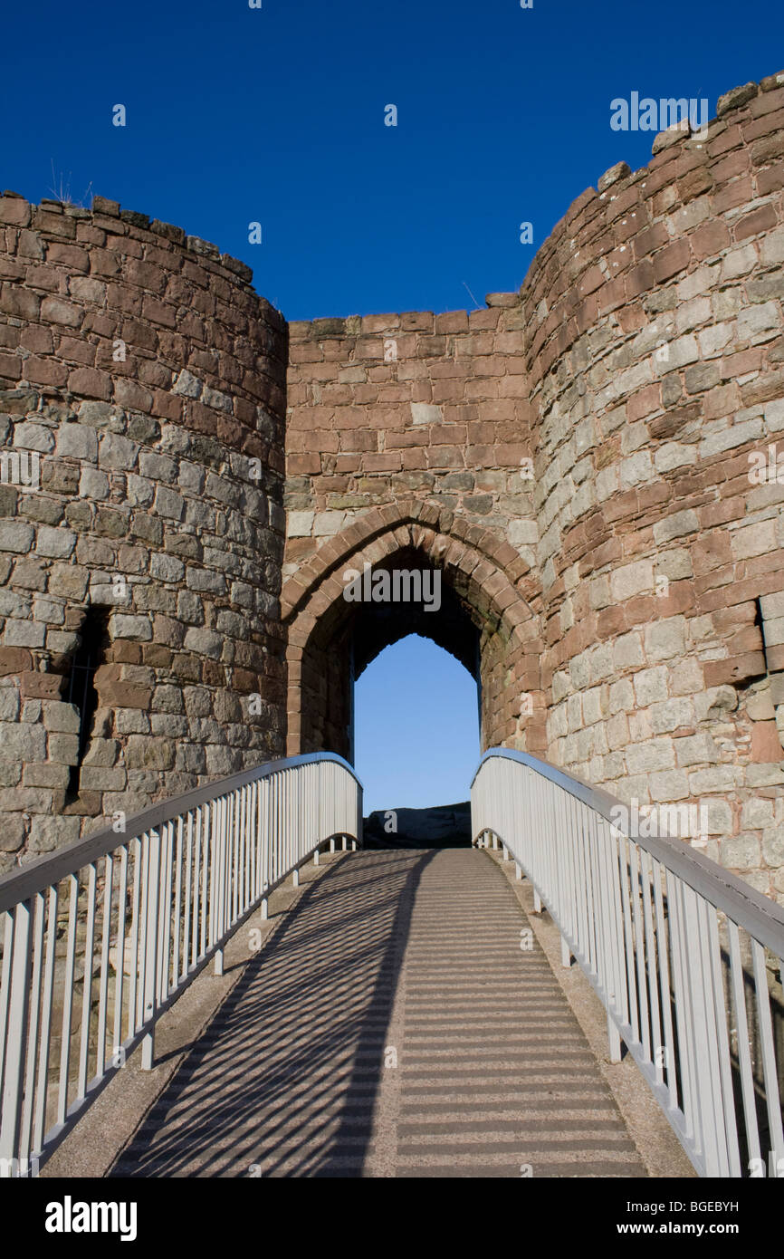 Beeston Castle Inner Gatehouse Stock Photo - Alamy
