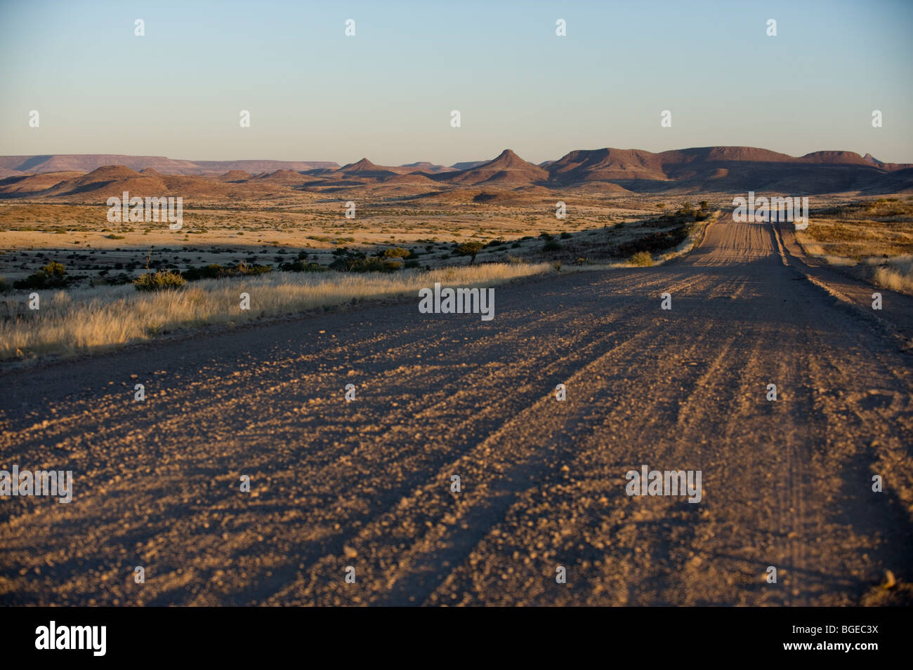 Driving through Namibia Stock Photo - Alamy